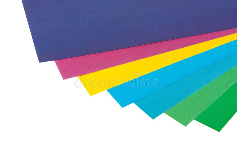 Pages of colored paper stock photo. Image of colorful - 21868384