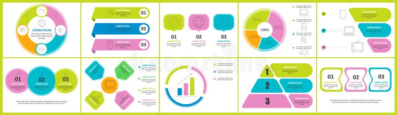 Minimal Infographic Brochure Template. Pages with Diagram, Graph and ...
