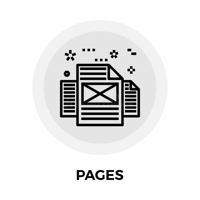 Pages Vector Glyph Icon stock vector. Illustration of page - 189082215