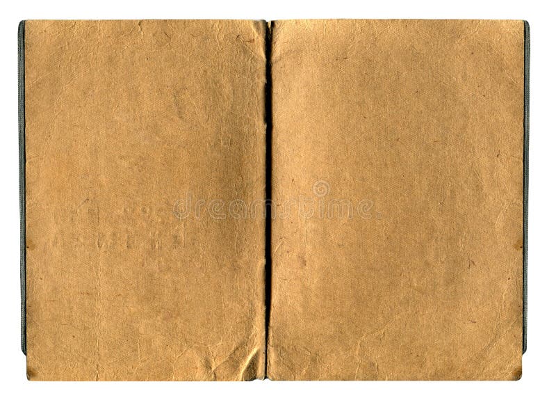 Empty Pages of Old Book Isolated Stock Image - Image of cardboard ...