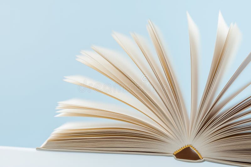 Pages of an Open Book Flutter in the Breeze, Creating a Sense of ...