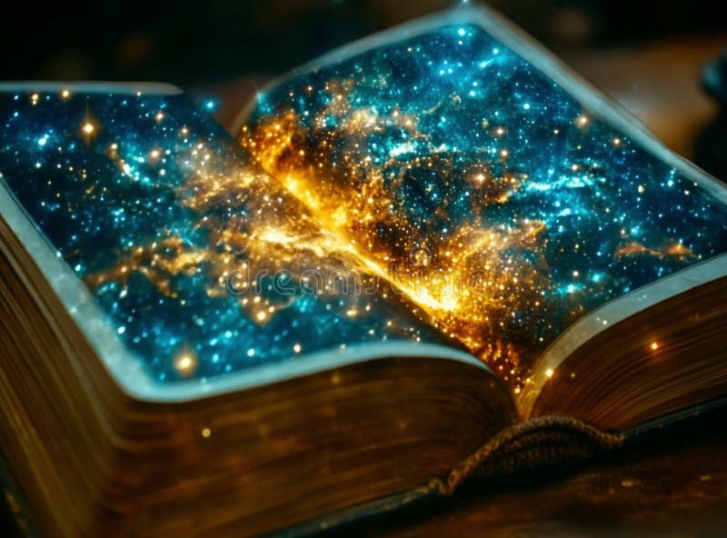 On the Pages of the Open Book of Magic, Magic Happens Stock Video ...