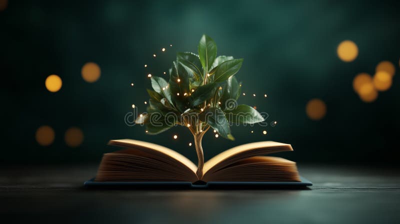 Pages Transform into a Blossoming Tree Surrounded by Soft Glowing ...