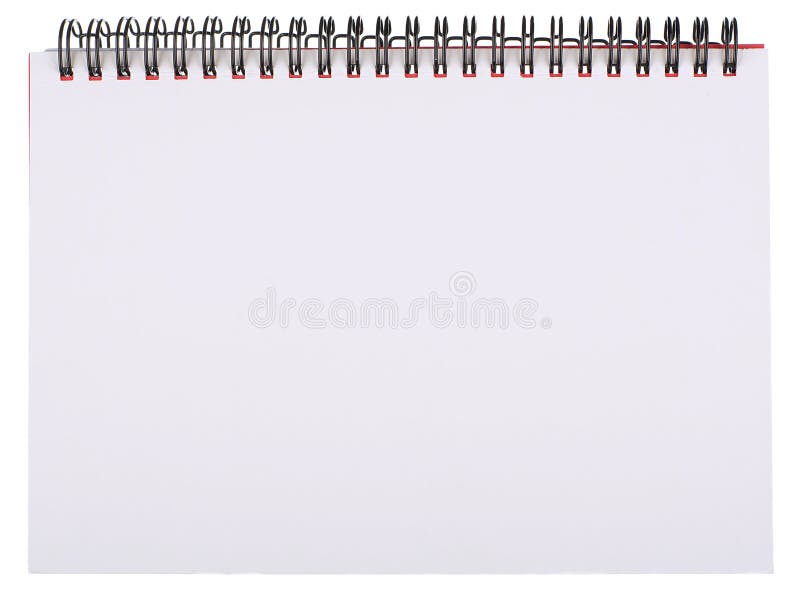 Pagina Bianca in Bianco Del Blocchetto Per Appunti Immagine Stock ...