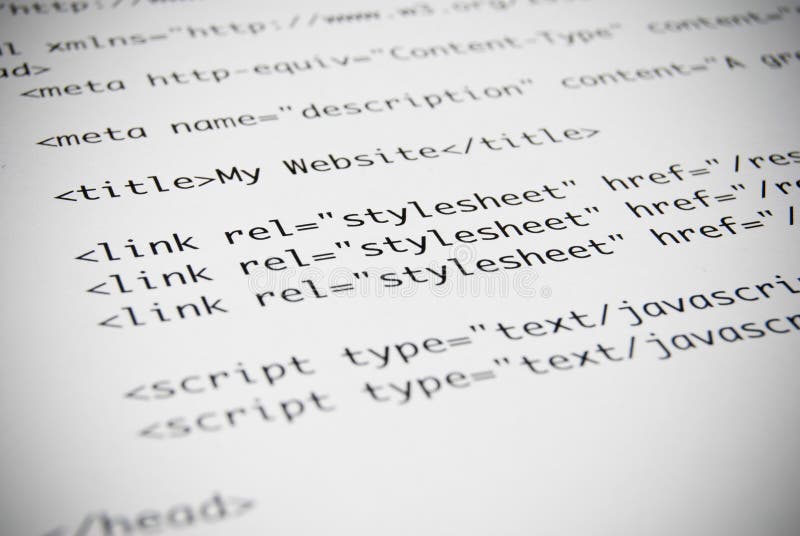 Código Del HTML Y Del CSS Y Efectos Luminosos Coloridos Imagen de ...