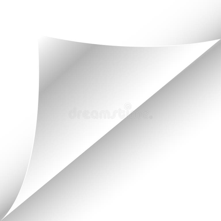 Paginación Del Libro Blanco Con El Enrollamiento Ilustración del Vector - Ilustración de aislado ...