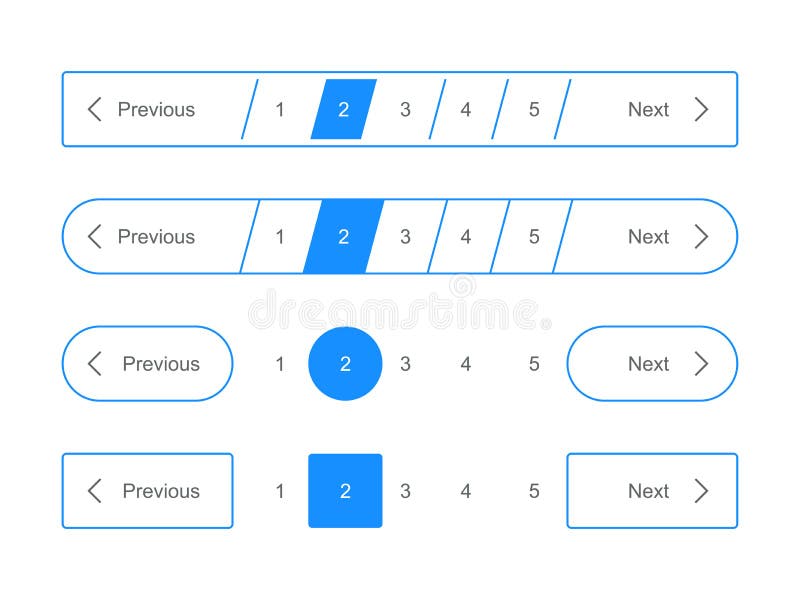 Pagination Bar Vector Page Navigation Web Buttons Stock Vector ... Pagination Bar Vector Page Navigation Web Buttons Stock Vector ...