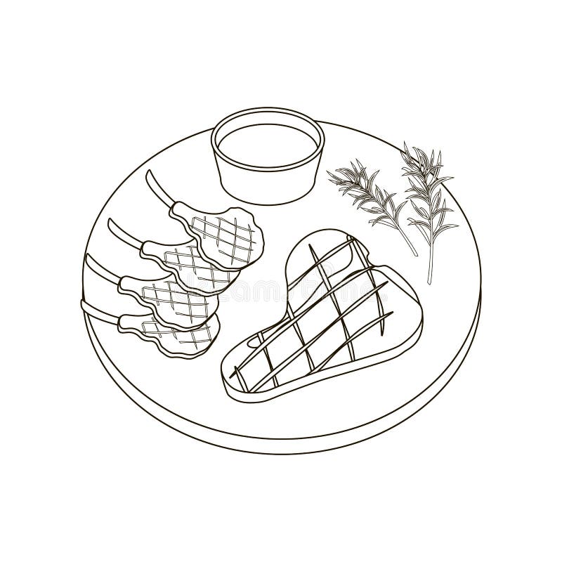 Fish Steak Coloring Page My First Abc Sketch Coloring Page