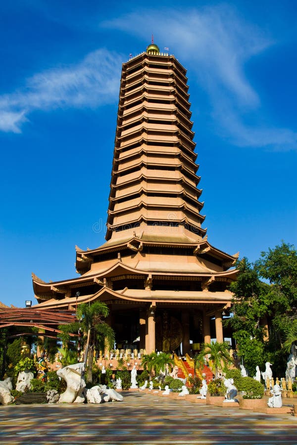 Pagoda of Chinese style stock image. Image of structure - 21832451