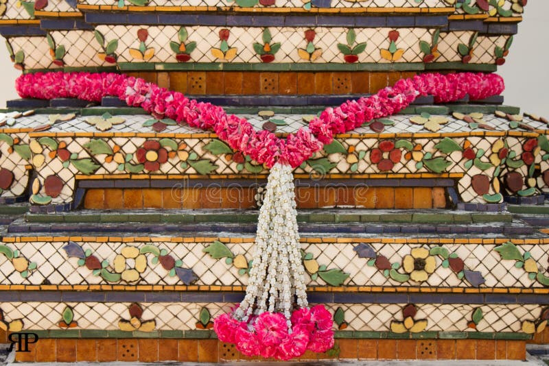 Pagoda Flowers stock image. Image of canon, colors, bangkok - 97670655