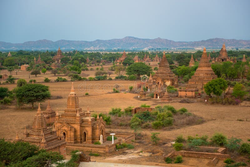 Pagoda of Old Bagan Ancient City Stock Image - Image of kingdom, city ...
