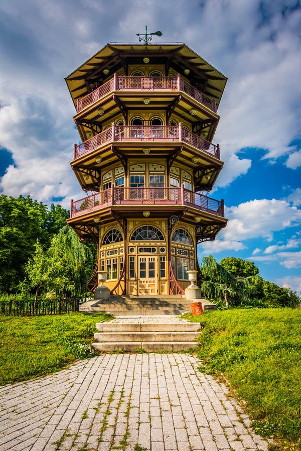 The Pagoda at Patterson Park in Baltimore, Maryland. Stock Image ...