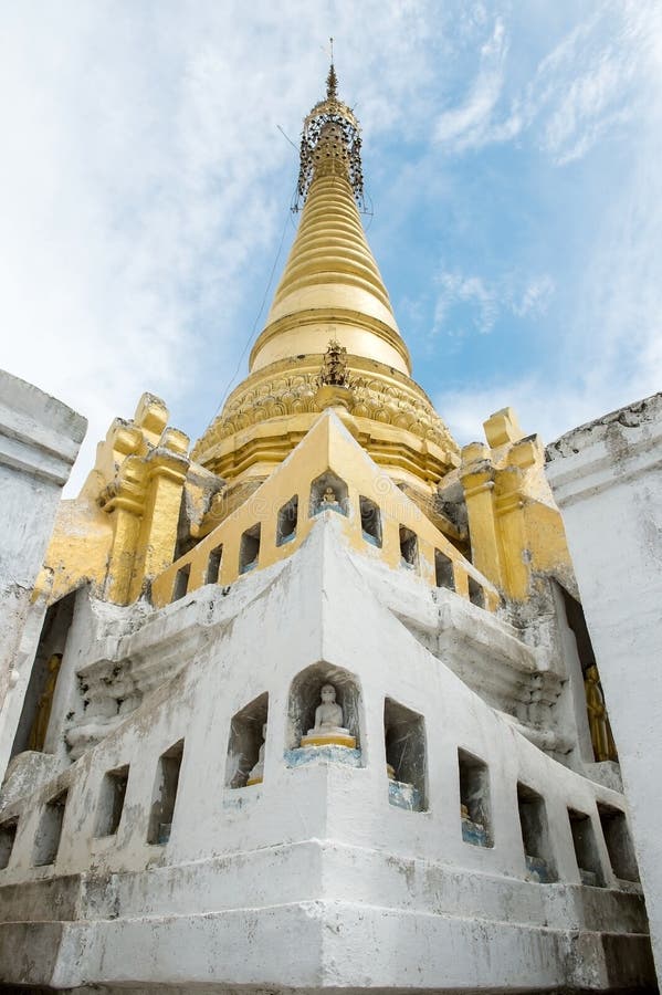 Pagoda in Shwe Yan Pyay Temple Stock Photo - Image of buddhism ...