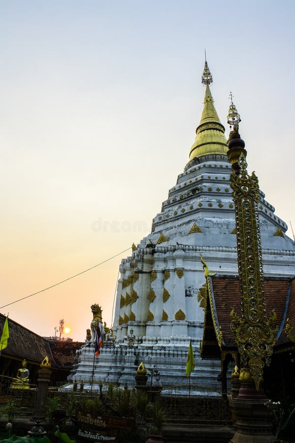 Pagoda of Temple and Sunrises Editorial Photography - Image of pagoda ...