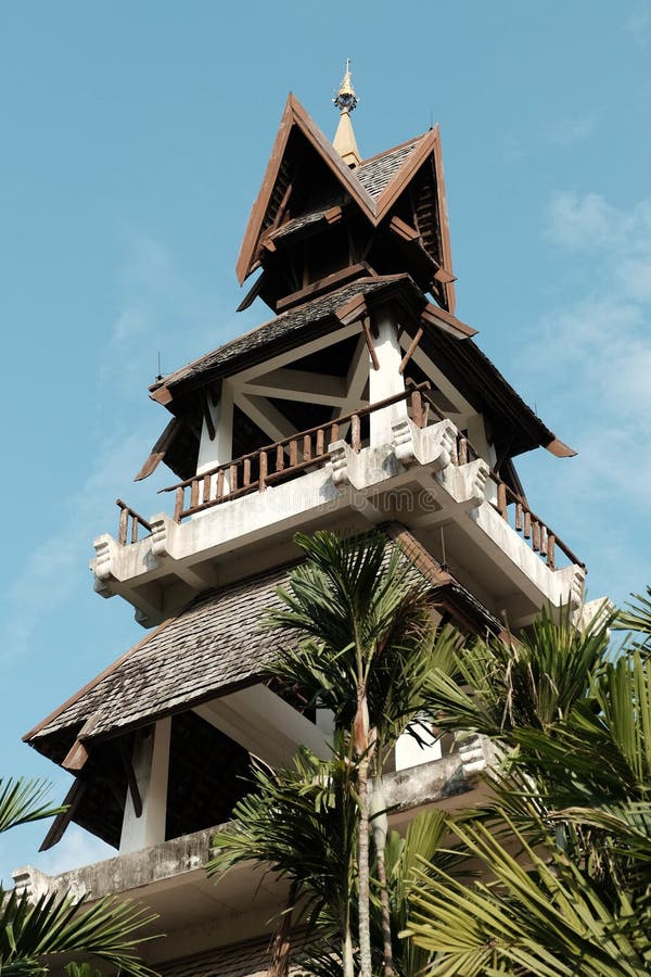 Pagoda in thai temple stock image. Image of thai, history - 94396741