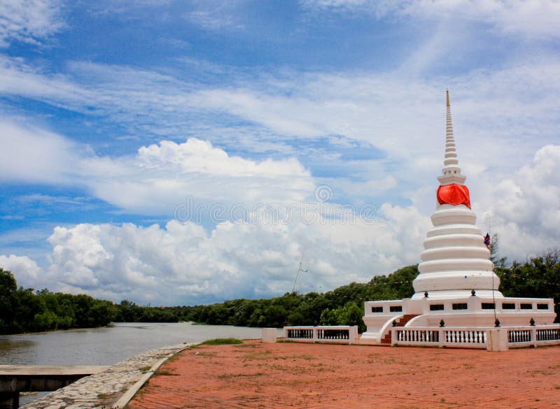 Pagoda in thailand stock image. Image of clouds, place - 23835053