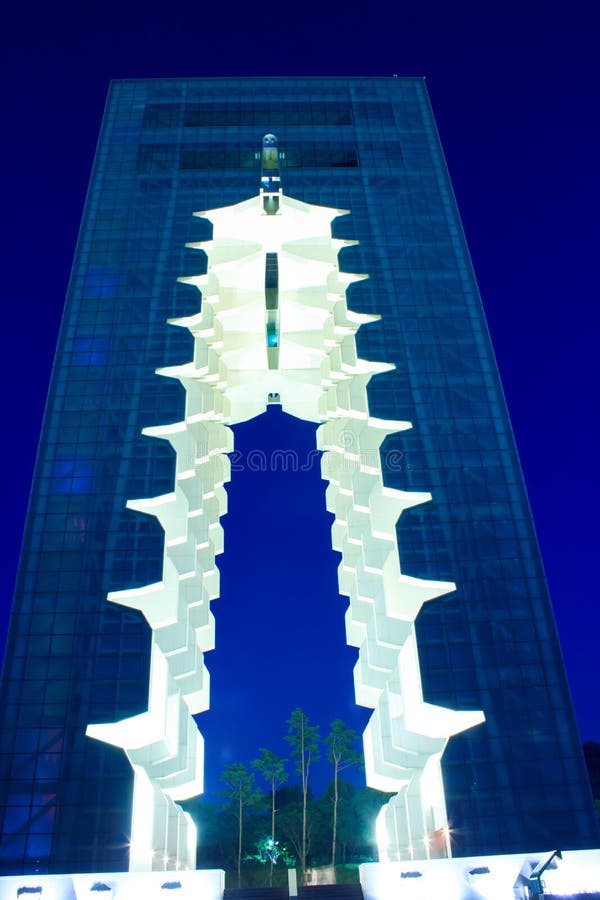 Pagoda Tower stock photo. Image of attraction, light - 33192538