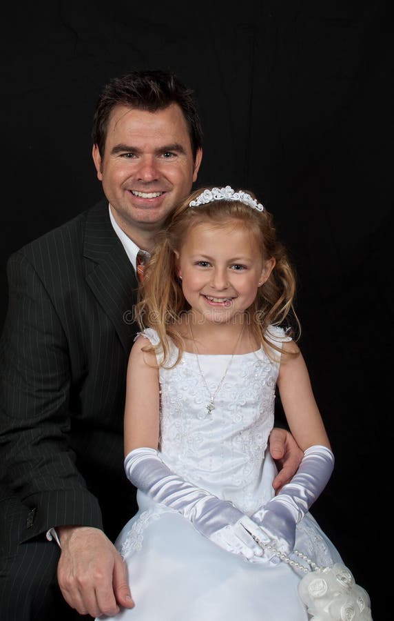 Pai e filha imagem de stock. Imagem de preto, modelo - 14246821