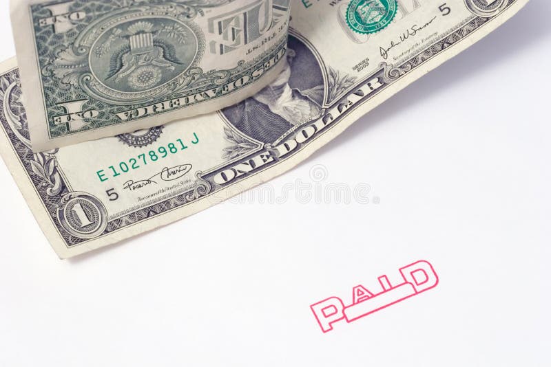 Paid 1 stock photo. Image of communication, legal, filing - 53299270