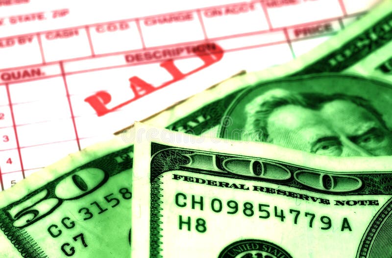 Paid stock photo. Image of cash, accounting, finance, invoice - 90396