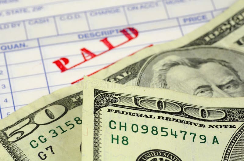 Paid stock photo. Image of cash, accounting, finance, invoice - 90396