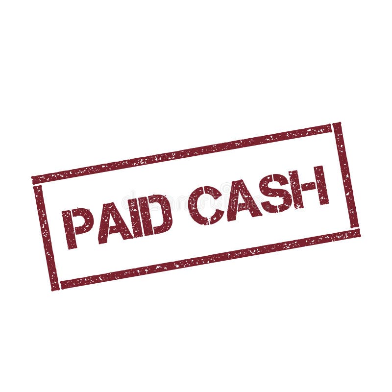 Paid Cash Stamp Stock Illustrations – 538 Paid Cash Stamp Stock ...