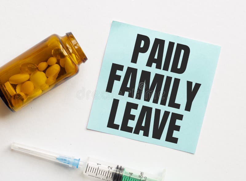Paid Family Leave Words on White Background Stock Image - Image of ...