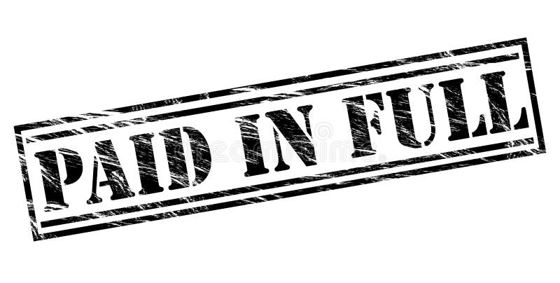 Paid In Full Stamp Image