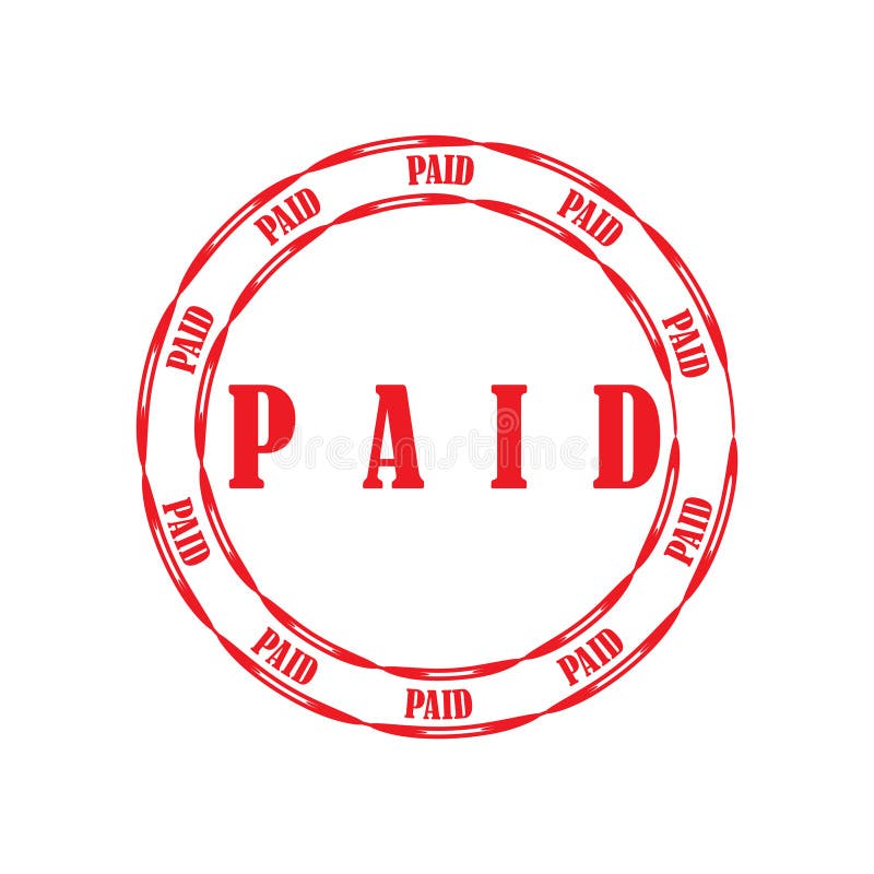 Paid icon stock vector. Illustration of stamp, banner - 286106183