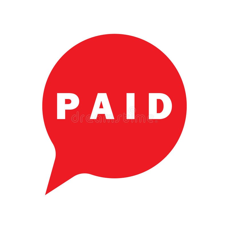 Paid icon stock vector. Illustration of banner, vector - 286106198