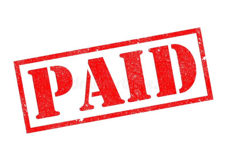 `PAID` Stamp stock illustration. Illustration of office - 88410645