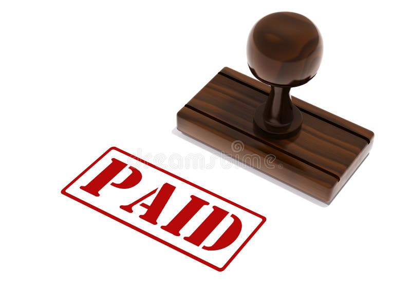 Paid stock illustration. Illustration of warm, paid, paperwork - 9963621