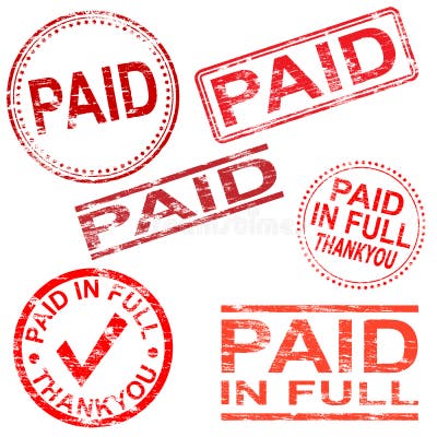 Paid Rubber Stamp Vectors Stock Illustrations – 2 Paid Rubber Stamp ...