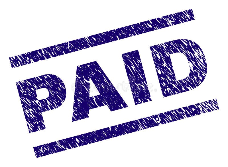 Scratched Textured PAID Stamp Seal Stock Vector - Illustration of text ...