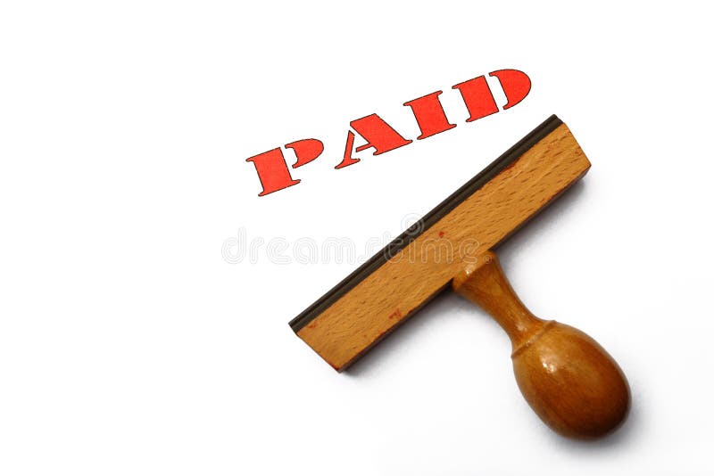 Paid stamp stock photo. Image of stamp, seal, stationery - 4476596