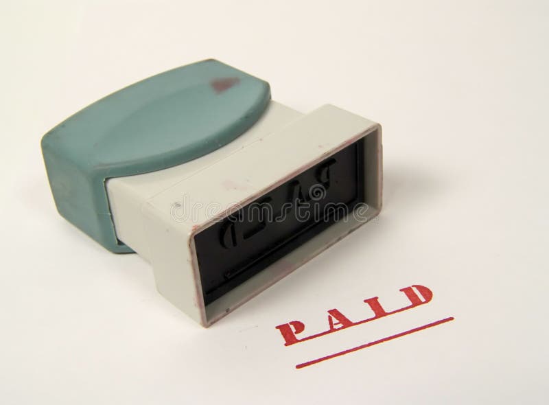 Paid Stamp stock photo. Image of banking, invoice, finance - 12616
