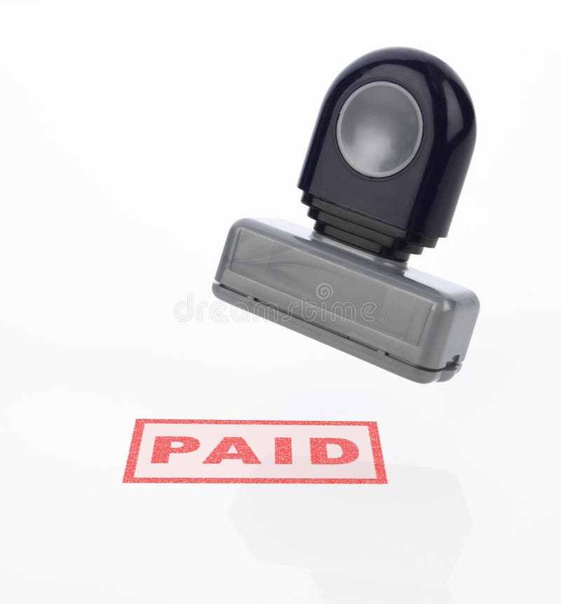 Paid Stamp stock photo. Image of banking, invoice, finance - 12616