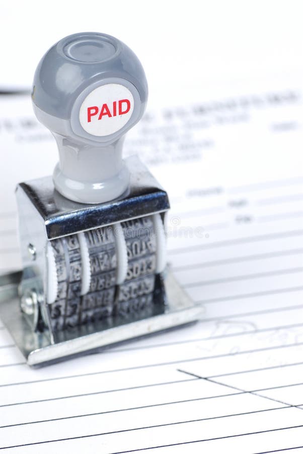 Paid Invoice stock image. Image of paperwork, account - 16938601