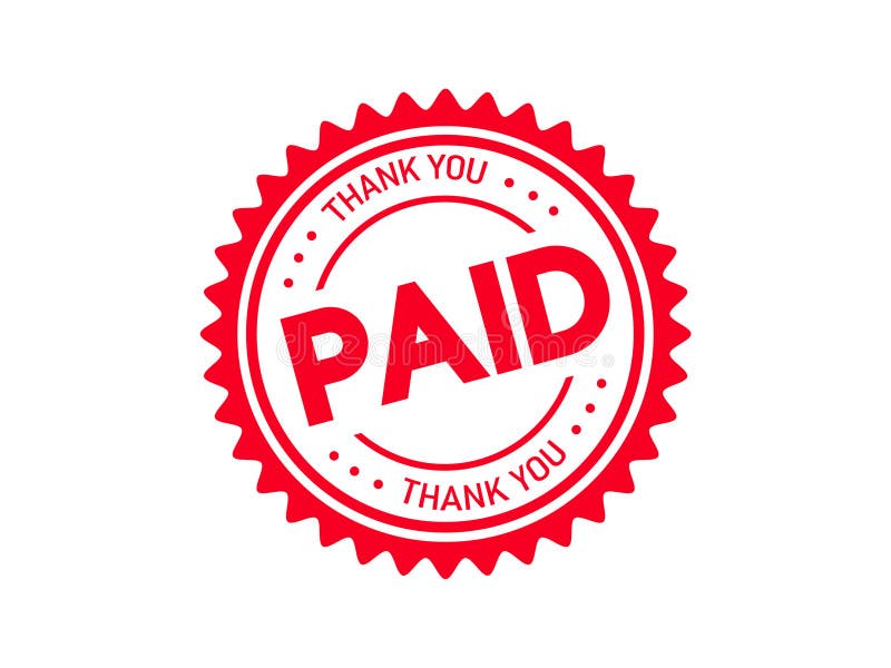 Paid Stamp PNG Vector stock illustration. Illustration of circle ...