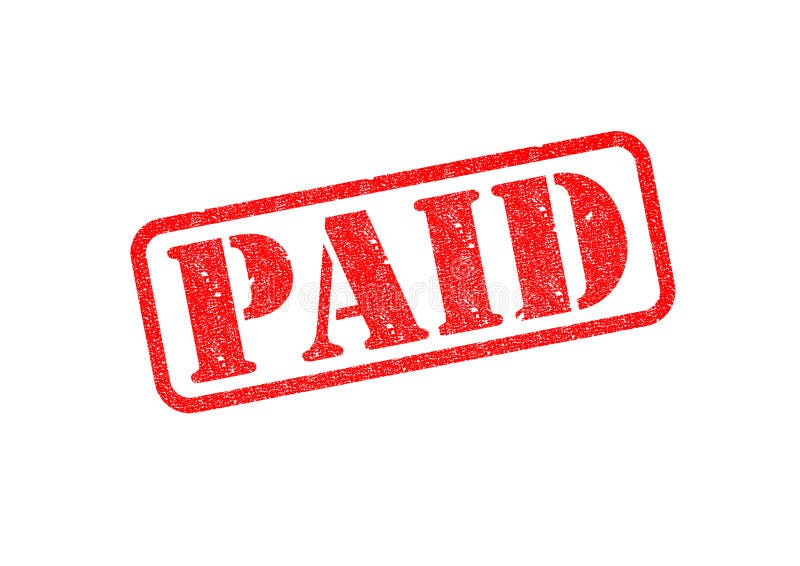 `PAID` Stamp stock illustration. Illustration of office - 88410645