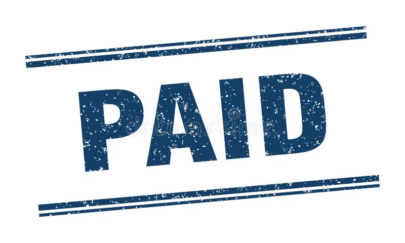 Paid Stamp. Paid Square Grunge Sign Stock Vector - Illustration of ...