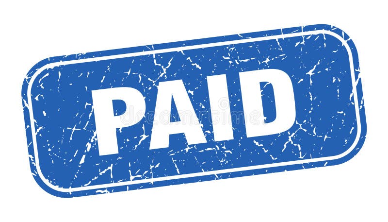 Paid Stamp. Paid Square Grungy Isolated Sign Stock Vector ...