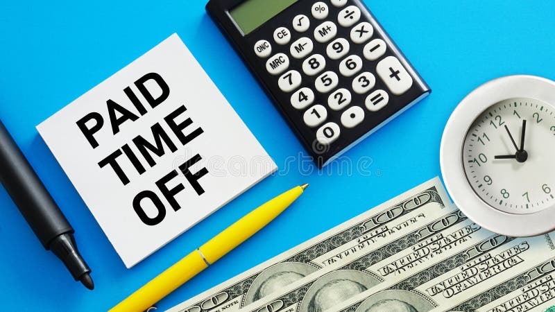Paid Time Off is Shown on the Photo Using the Text PTO Stock Image ...