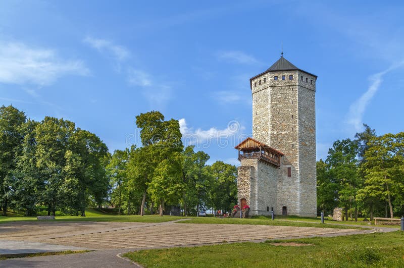 Paide castle, Estonia stock photo. Image of architecture - 141093154