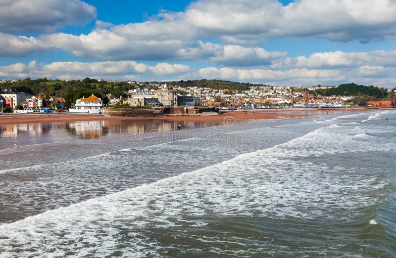 Paignton Beach Devon England Stock Photo - Image of scenery, english ...