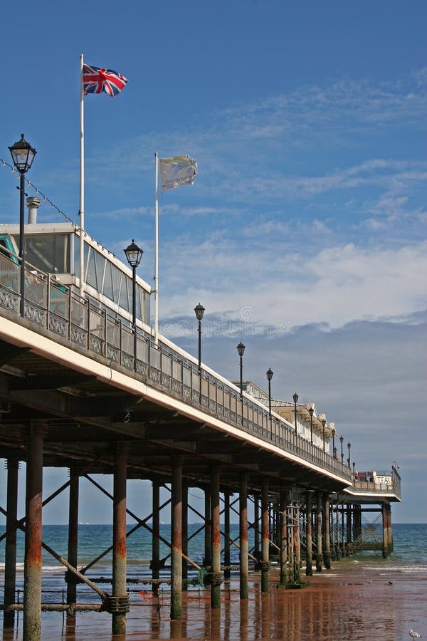Paignton pier stock image. Image of beach, support, pier - 11340999