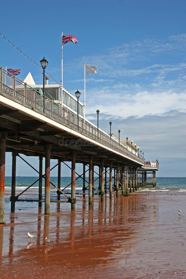 Paignton pier stock image. Image of torbay, beach, amusement - 11437201