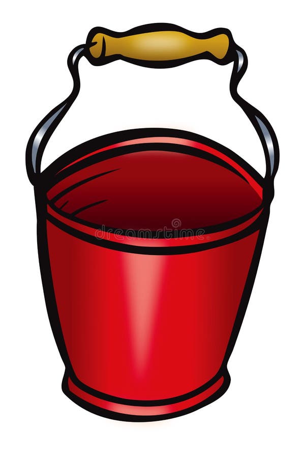 Pail stock vector. Illustration of water, sand, vector - 19009746