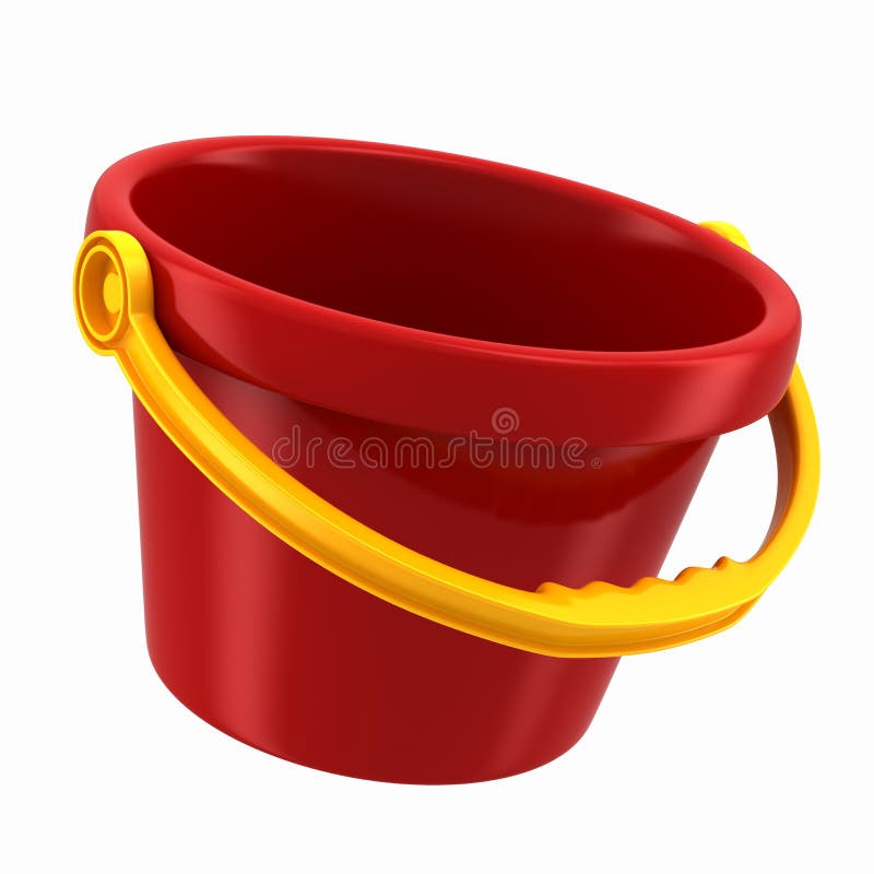 A red pail stock illustration. Illustration of freshness - 11045254