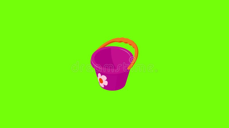 Bucket and Pail Shovel Icon Animation Stock Video - Video of children ...